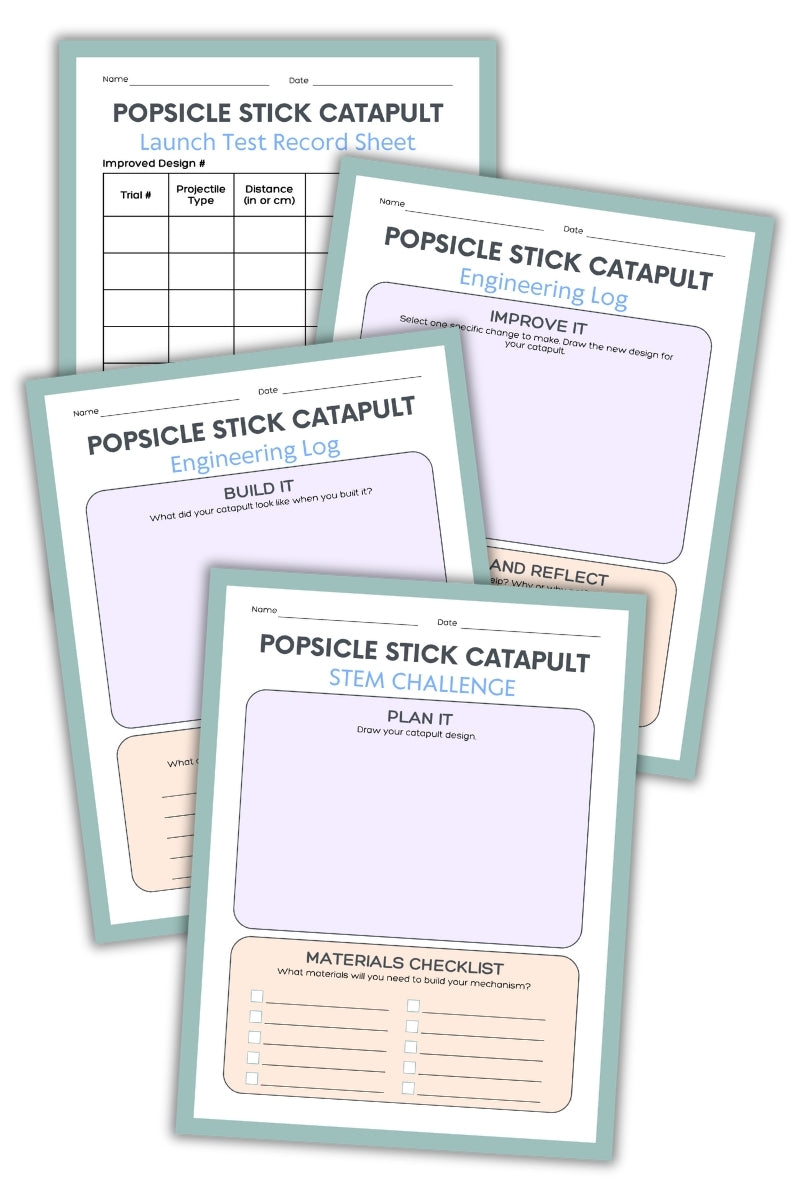 Popsicle Stick Catapult STEM Activity | Simple Machines & Engineering ...