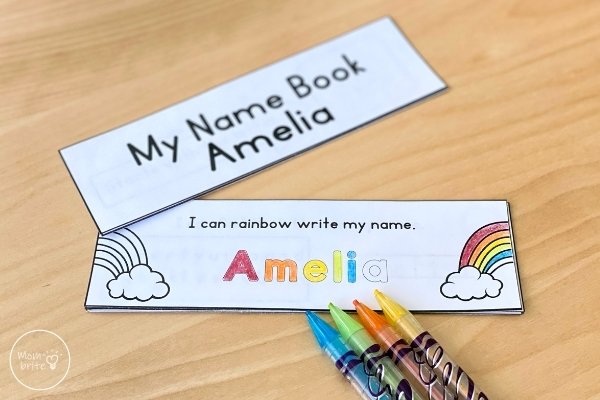 Editable Name Recognition Activities Book – Mombrite