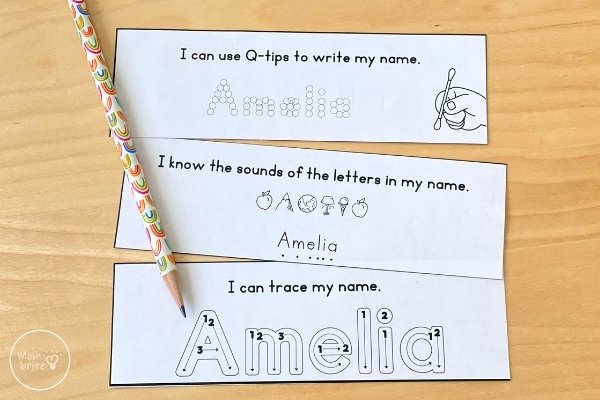 Editable Name Recognition Activities Book – Mombrite