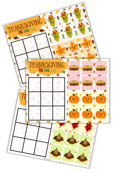 Thanksgiving Tic Tac Toe Game – Mombrite